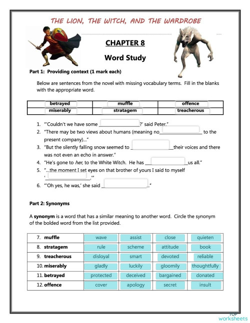 Chapter 8 Extra Activities. Interactive worksheet | TopWorksheets