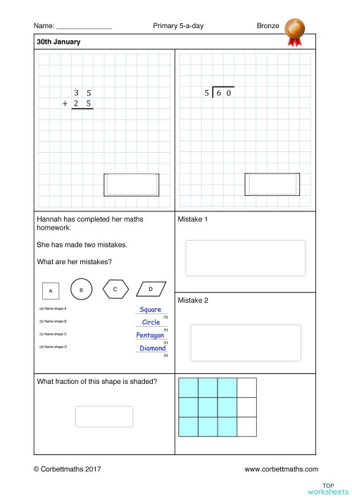 Corbett Maths Mixed Questions. Interactive worksheet | TopWorksheets