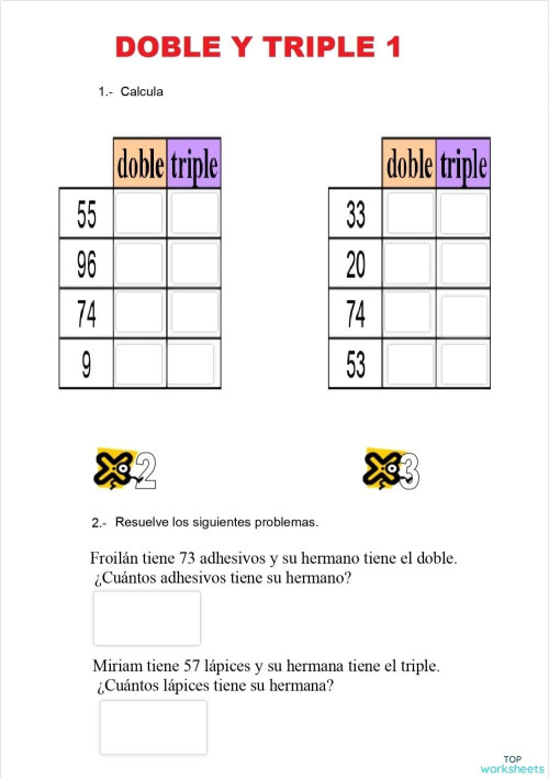 ASCENDENTE Y DESCENDENTE 3. Ficha interactiva | TopWorksheets