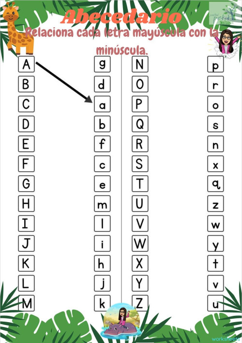 Busca y colorea la vocal "a" Mtra. Karen. Ficha interactiva | TopWorksheets
