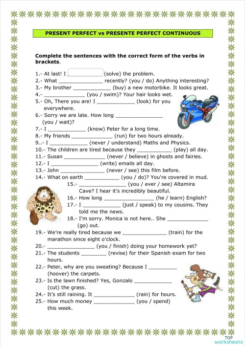 present perfect. Interactive worksheet | TopWorksheets