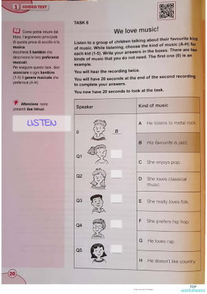 MUSICAL GENRES. Interactive worksheet | TopWorksheets