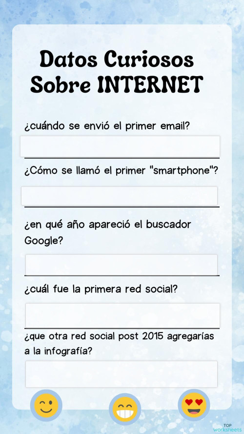 historia de internet. Ficha interactiva | TopWorksheets