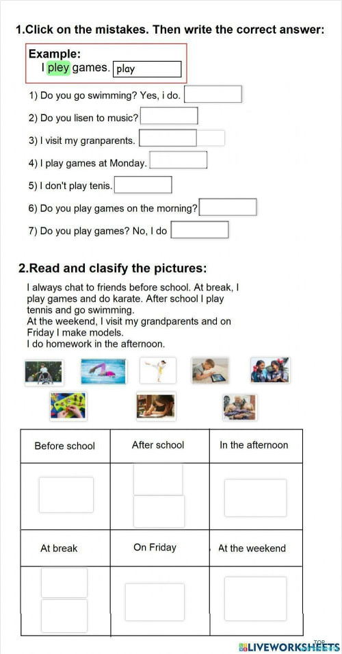 EN3_U4_Mistakes. Interactive worksheet | TopWorksheets