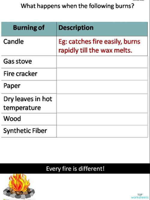 Opening Worksheet. Interactive worksheet | TopWorksheets