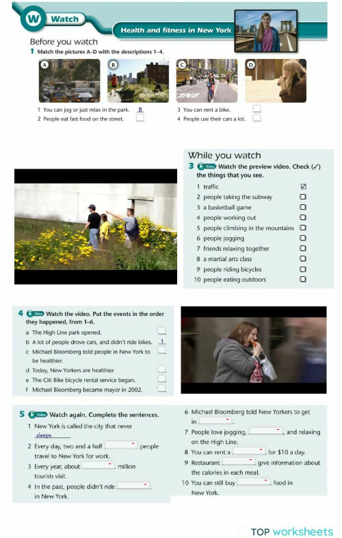 M1 S98V. Interactive worksheet | TopWorksheets