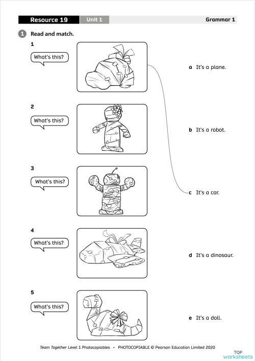 Look at the pictures and match. Interactive worksheet | TopWorksheets