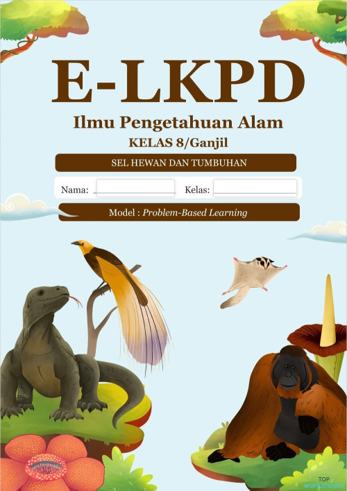 E-LKPD Sel Hewan dan Sel Tumbuhan. Lembar kerja interaktif | TopWorksheets
