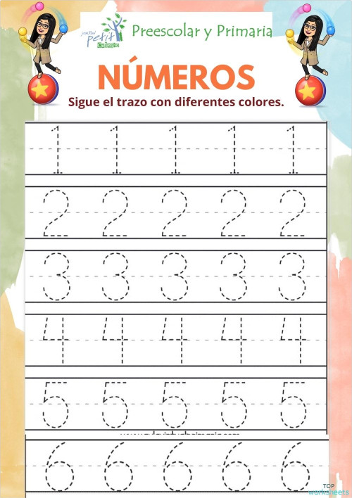 Números: fichas interactivas y ejercicios online | TopWorksheets