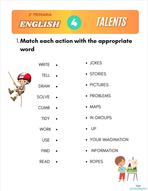 SUPERLATIVES AND TALENTS. Interactive worksheet | TopWorksheets