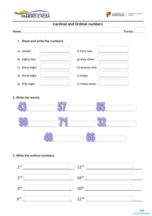 Senior secondary school: interactive worksheets and online exercises ...