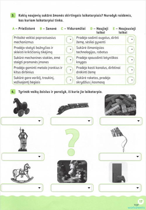 Interactive worksheets and online exercises in lithuanian | TopWorksheets