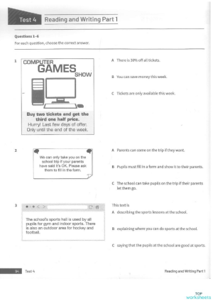 KET #4 - ES5.2. Interactive worksheet | TopWorksheets