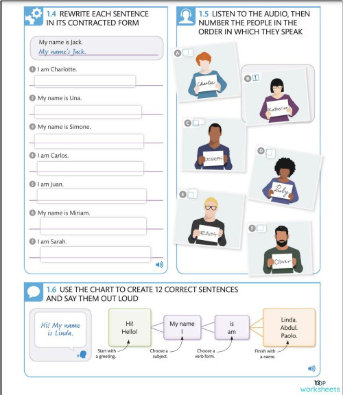 MY NAME (beginner). Interactive worksheet | TopWorksheets
