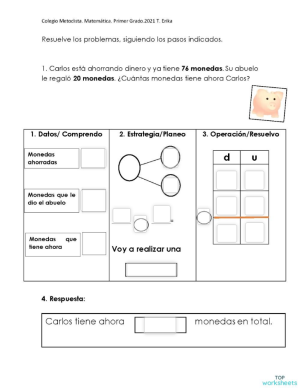 Práctica de resolver problemas de suma y resta. Ficha interactiva ...