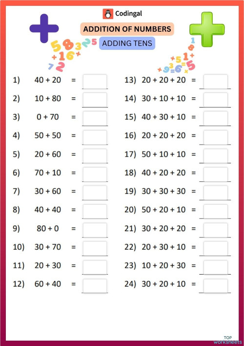 M_G01M07L19_WE02_Adding_Tens(Within_100)_6. Interactive worksheet ...