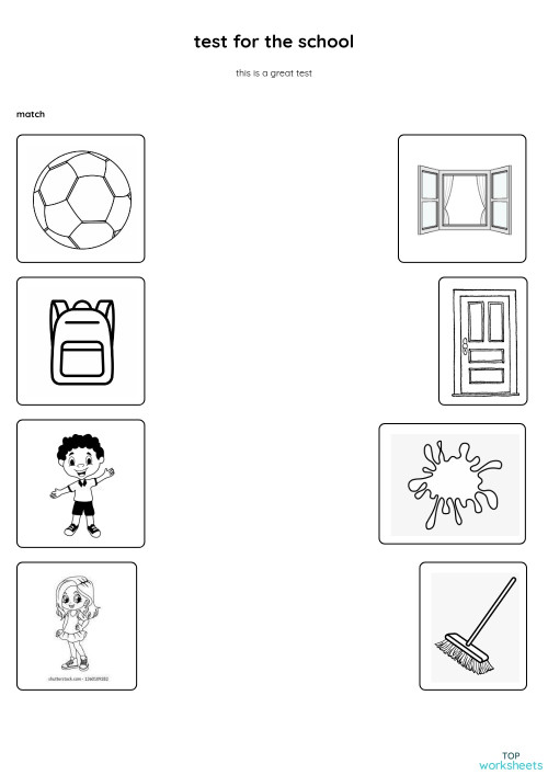 test for the school. Interactive worksheet | TopWorksheets