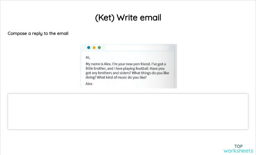 (Ket) Write email. Interactive worksheet | TopWorksheets