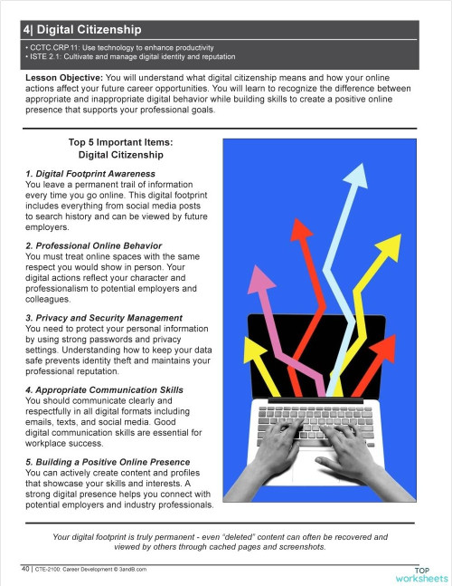 4A | Digital Citizenship - Reading Resource. Interactive worksheet ...