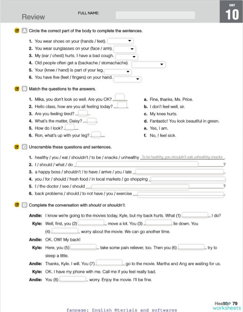 PORTFOLIO UNIT 10-B4. Interactive worksheet | TopWorksheets