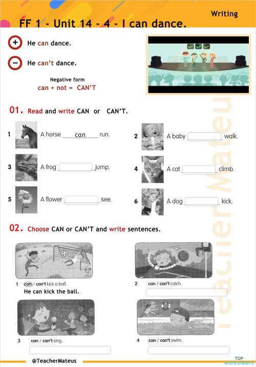 Writing: interactive worksheets and online exercises | TopWorksheets