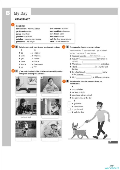 1º ESO. Module 1. Sectio B. Page 1. Interactive worksheet | TopWorksheets