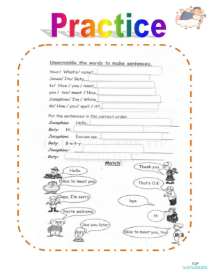 PERSONAL INFORMATION. Interactive worksheet | TopWorksheets