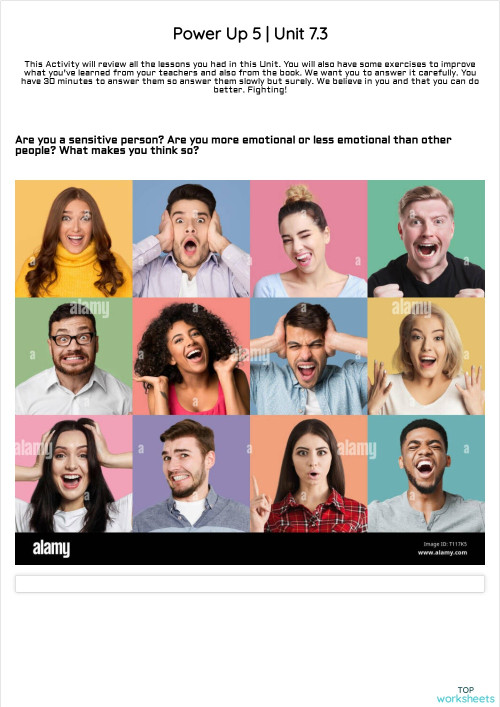 Power Up 5 | Unit 7.3. Interactive worksheet | TopWorksheets