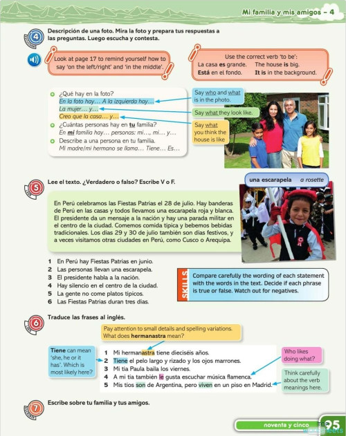 4. Repaso mi familia y mis amigos 95. Ficha interactiva | TopWorksheets