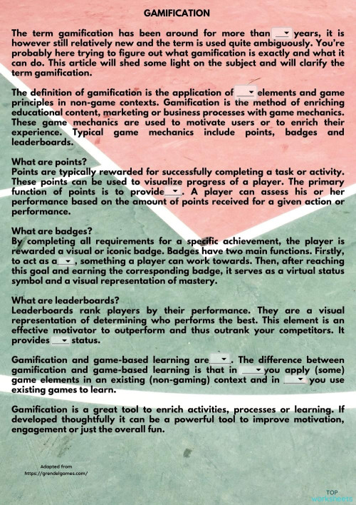 Interactive worksheets and online exercises in english | TopWorksheets