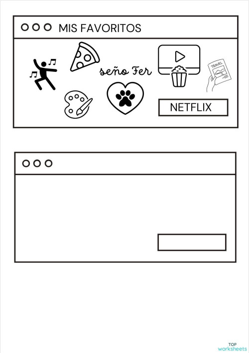 mis favoritos. Ficha interactiva | TopWorksheets