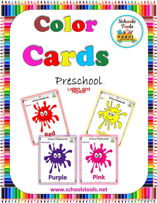 Colors Cards 1. Interactive worksheet | TopWorksheets