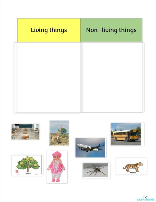 living things. Interactive worksheet | TopWorksheets