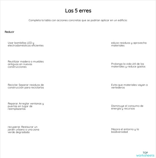 Materia y energía: fichas interactivas y ejercicios online | TopWorksheets