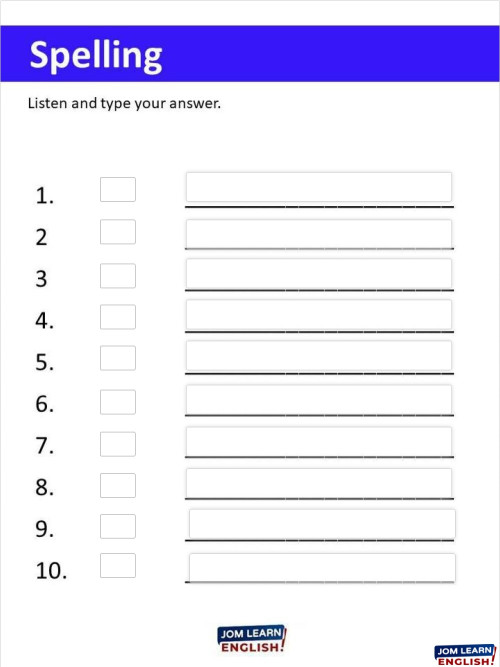 Spelling -GSM 3 - Unit 3. Interactive worksheet | TopWorksheets