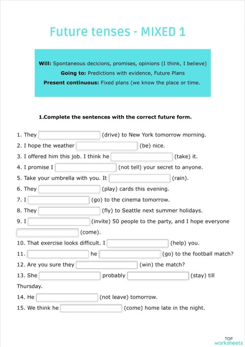 Language map test preparation. Interactive worksheet | TopWorksheets