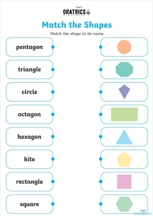 Shapes AAA. Interactive worksheet | TopWorksheets