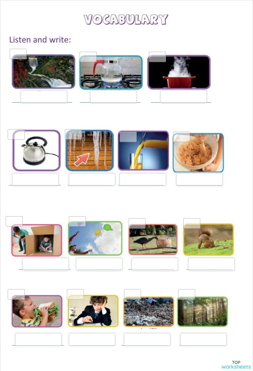 review vocabulary 3rd second term 2023. Interactive worksheet | TopWorksheets