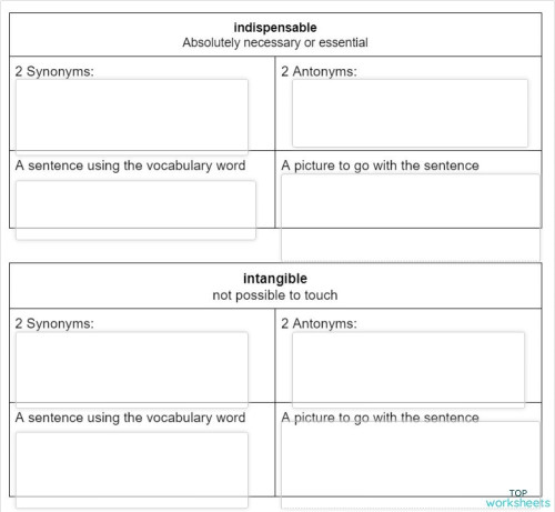 Unit 2 Four Square part 1. Interactive worksheet | TopWorksheets