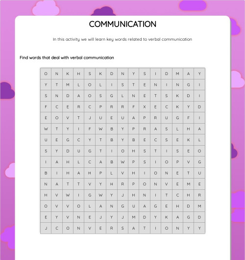 COMMUNICATION. Interactive worksheet | TopWorksheets