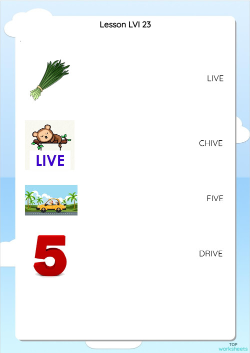 Lesson LVI 23. Interactive worksheet | TopWorksheets