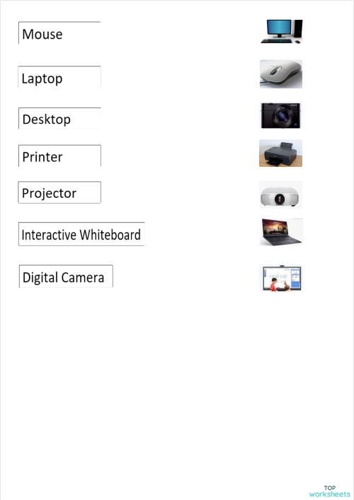Information Technology in School. Interactive worksheet | TopWorksheets