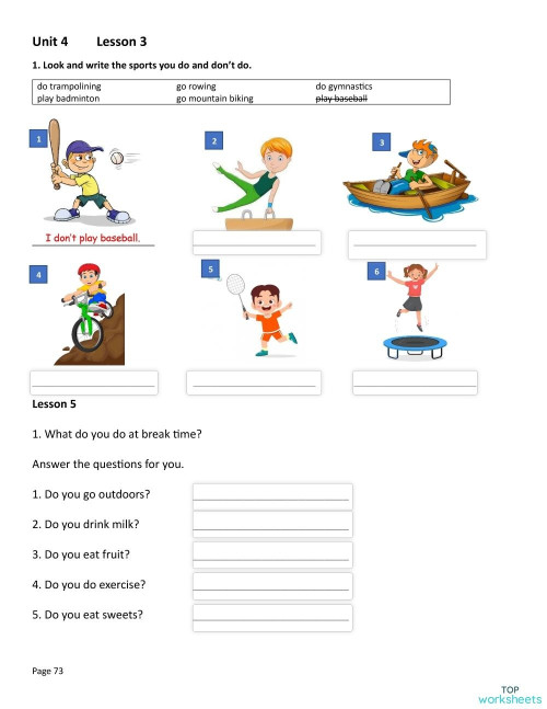 Level 2 - Unit 9 - Vocabulary. Interactive worksheet | TopWorksheets