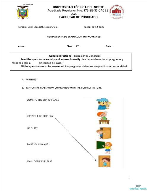 Interactive worksheets and online exercises in english | TopWorksheets