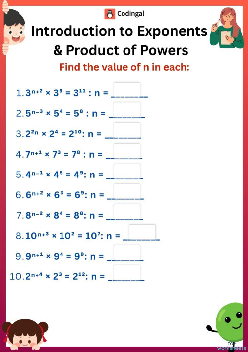 M_G08M04L12_WE02_Introduction_to_Exponents_&_Product_of_Powers_6. Interactive worksheet ...