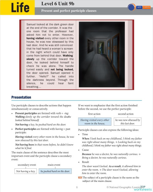 Neo Cursos Life 6 Unit 9b. Interactive worksheet | TopWorksheets