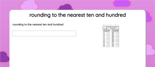 rounding to the nearest ten and hundred. Interactive worksheet ...