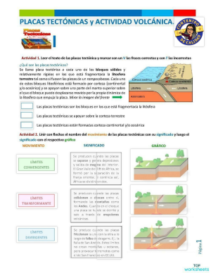 PLACAS TECTÓNICAS. Ficha interactiva | TopWorksheets