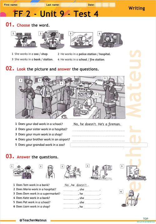 Writing: interactive worksheets and online exercises | TopWorksheets