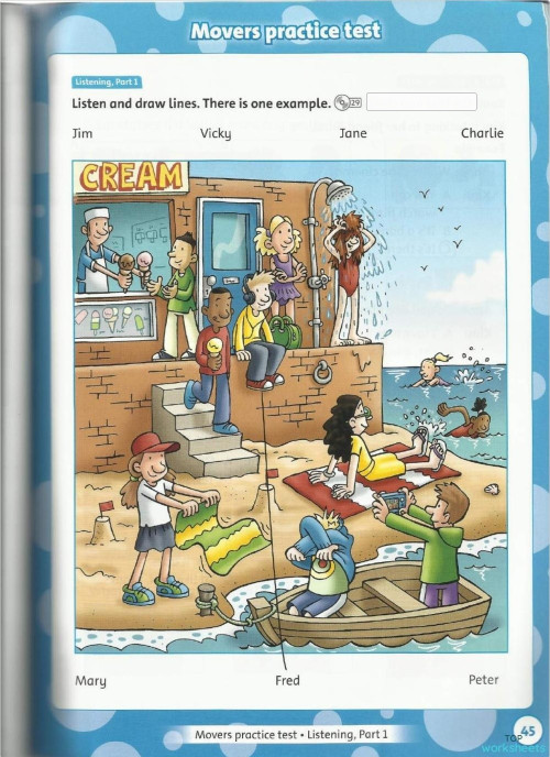 001 5th Listening Part 1. Interactive worksheet | TopWorksheets